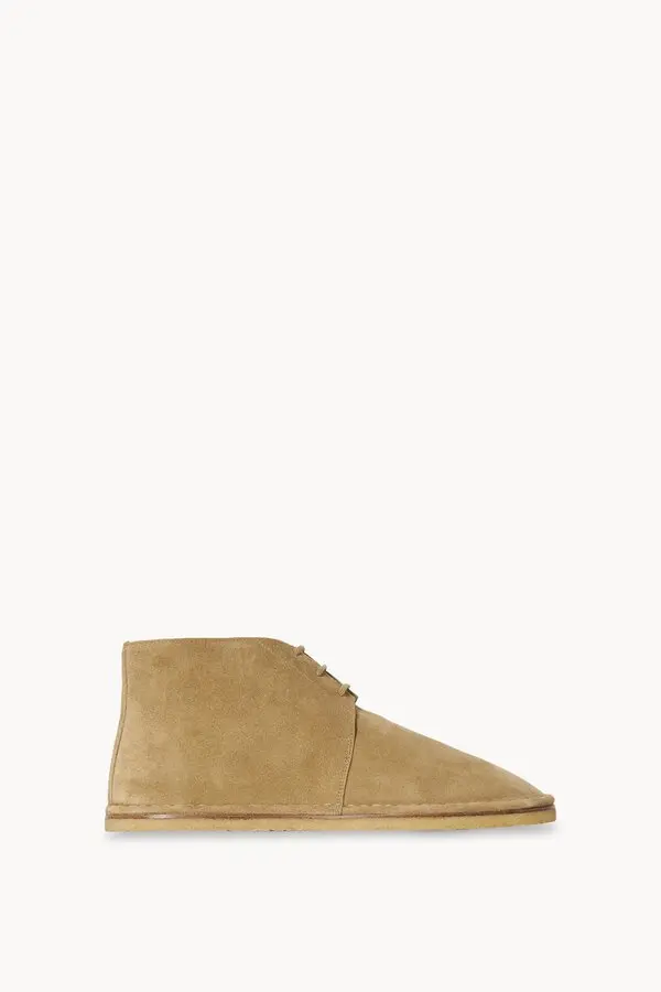 THE ROW Nicola Lace-up Boots - Mud Brown