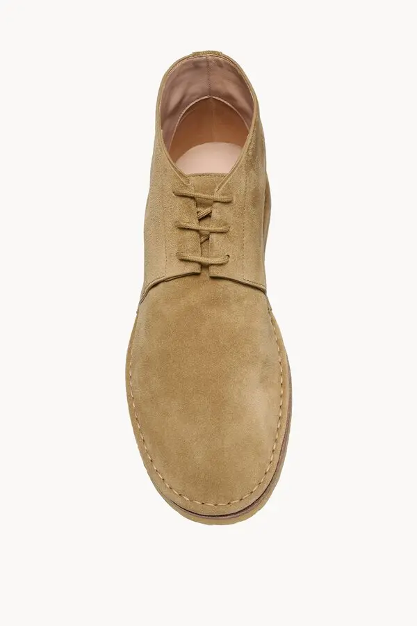 THE ROW Nicola Lace-up Boots - Mud Brown