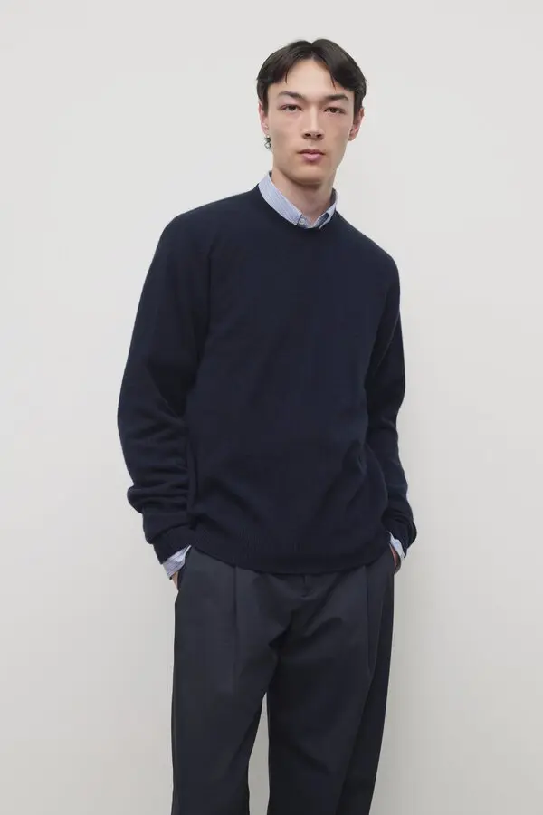 THE ROW Auguste Sweater - Dark Navy