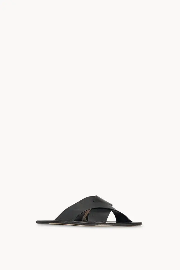THE ROW Malick Cross Leather Sandals