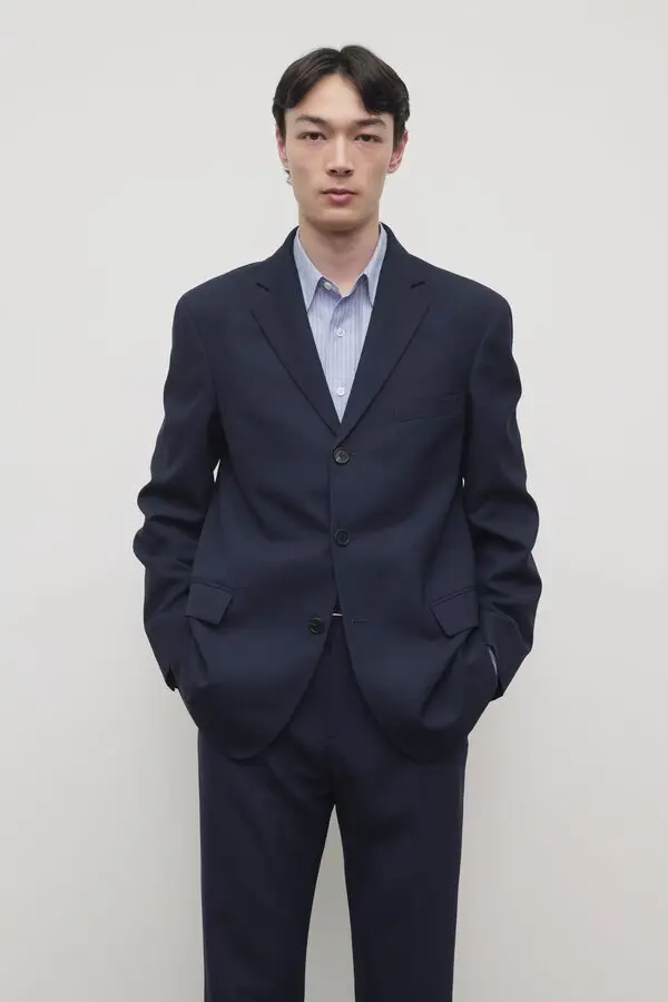 THE ROW Poe Jacket In Virgin Wool