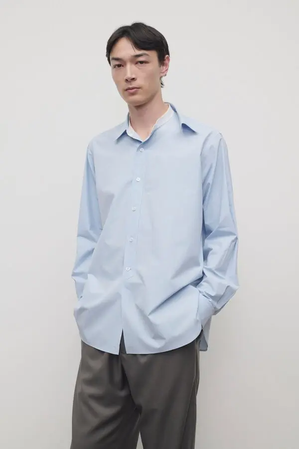 THE ROW Melchior Shirt - Ice Blue