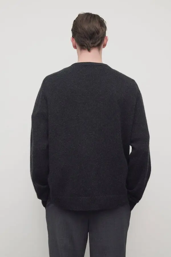THE ROW Dumbo Cashmere Sweater - Charcoal