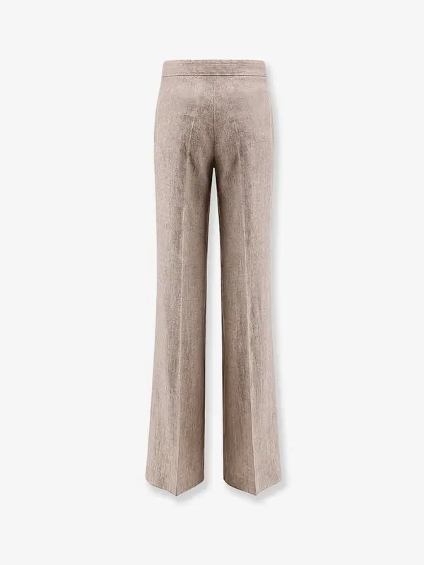 Max Mara Linen Wide Leg Trousers