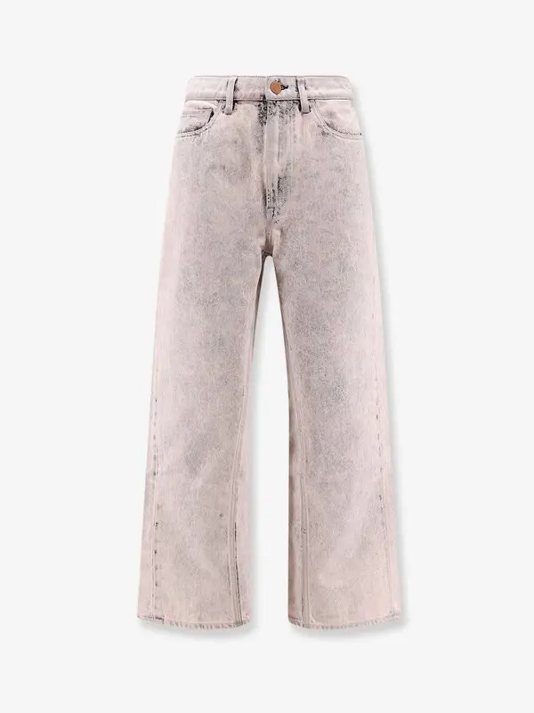 3x1 Bleached Denim Jeans - Pink