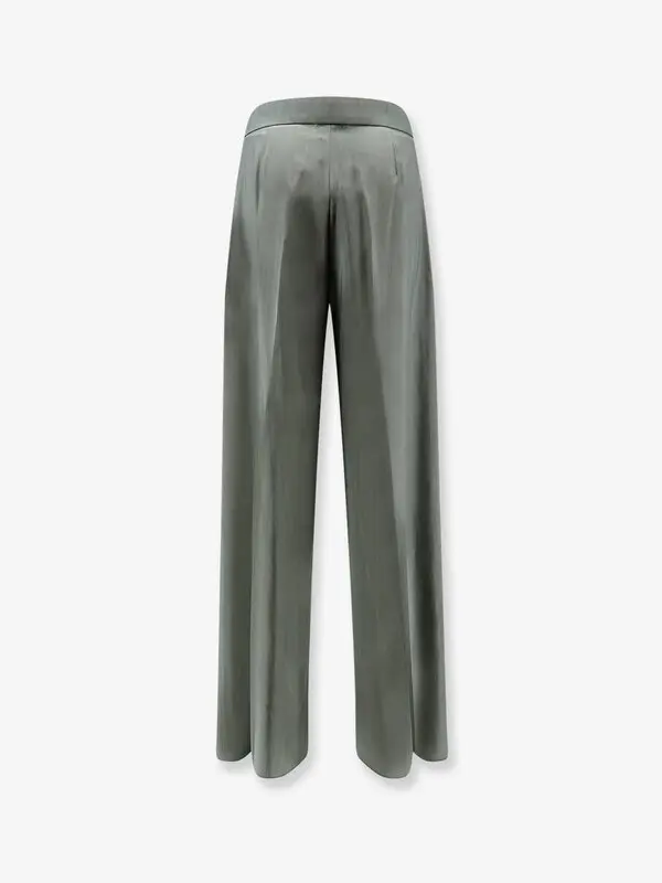 Max Mara Virgin Wool And Silk Wide Leg Trousers