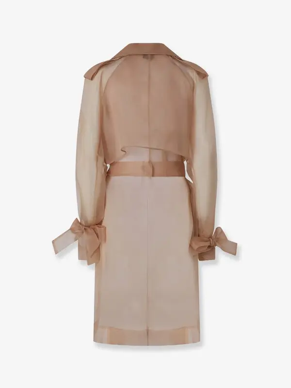 Pinko Cocco Silk Organza Trench