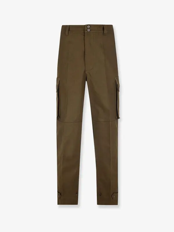 Valentino Garavani Cargo Cotton Trousers - Green