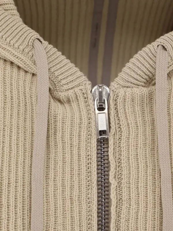 Rick Owens Virgin Wool Cardigan - Beige