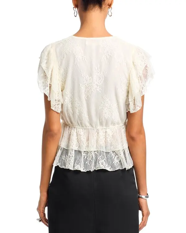 WAYF Cecily Lace Top