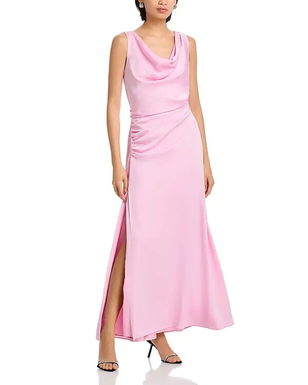 Simkhai Melaney Satin Gown - Tulip