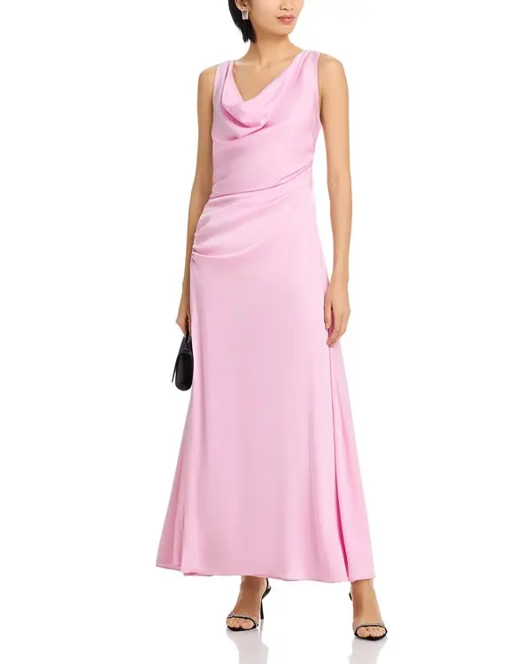 Simkhai Melaney Satin Gown - Tulip