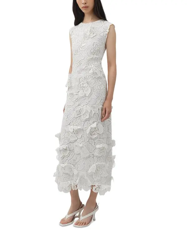 Simkhai Dahlia Lace Dress - White