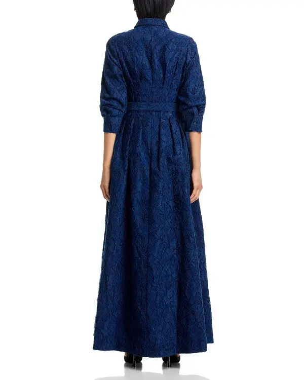Simkhai Courtney Lace Belted Gown - Midnight