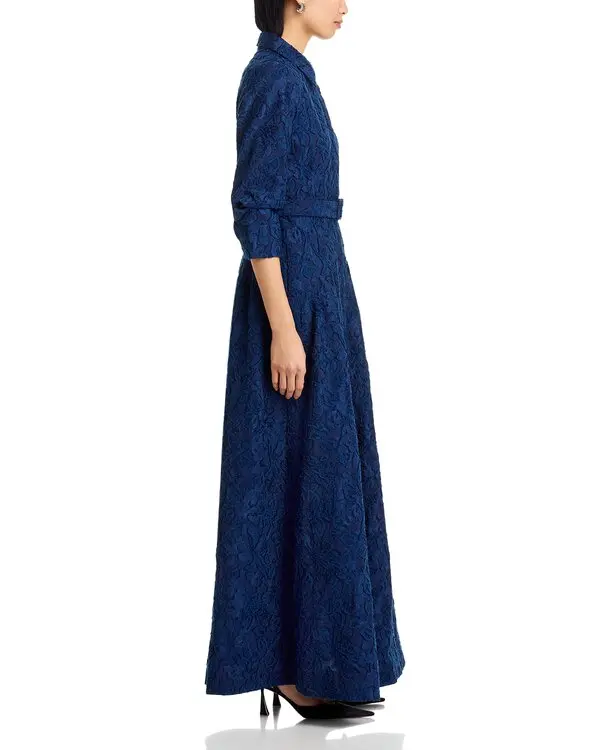 Simkhai Courtney Lace Belted Gown - Midnight