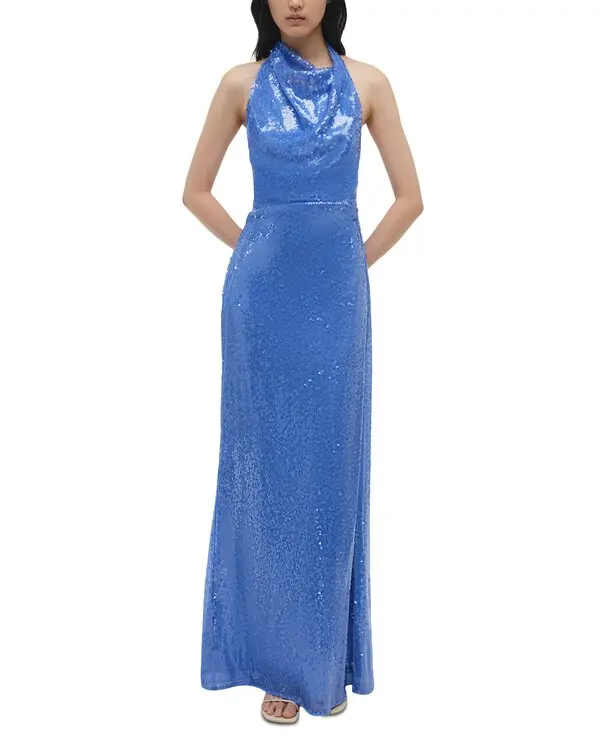 Simkhai Reannon Draped Gown - Periwinkle