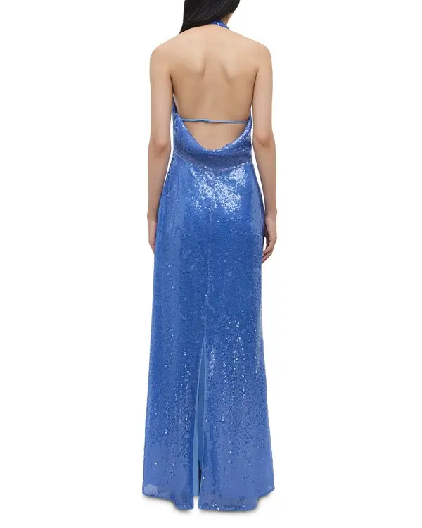 Simkhai Reannon Draped Gown - Periwinkle