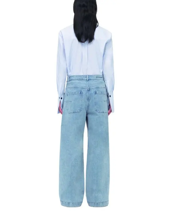 Another Tomorrow Carpenter Denim Pant - Light Blue