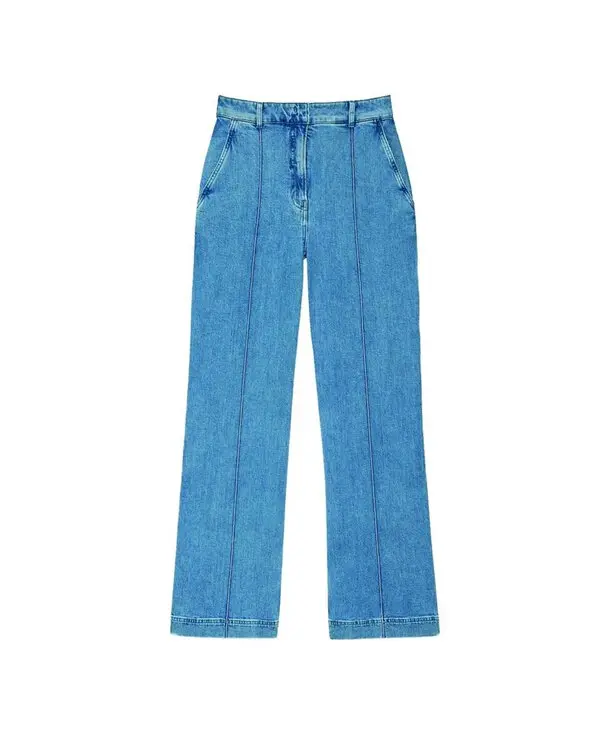 Another Tomorrow High-waisted Denim Trouser