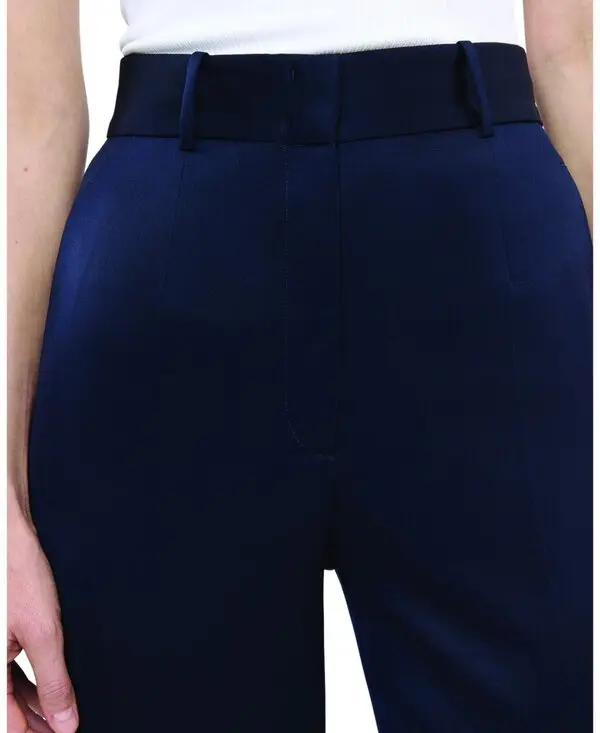 Another Tomorrow Wide Leg Suit Pant