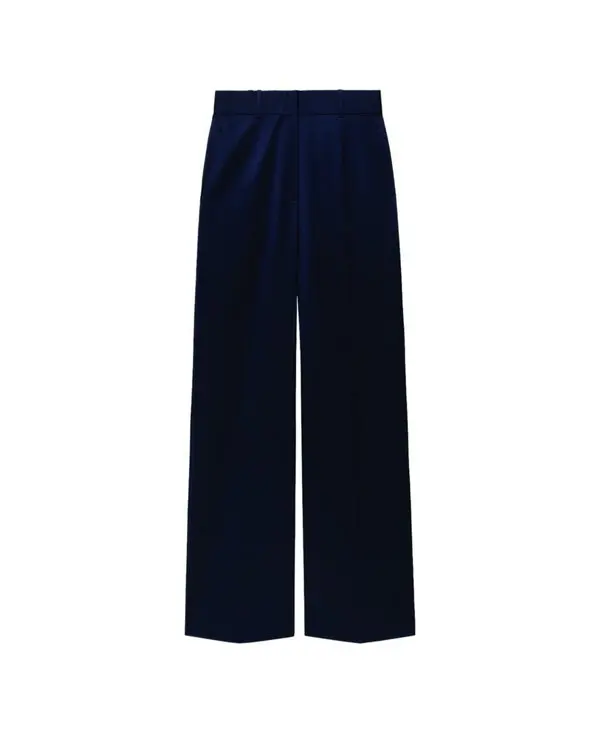 Another Tomorrow Wide Leg Suit Pant