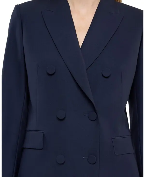 Another Tomorrow Double-breasted Jacket - Navy