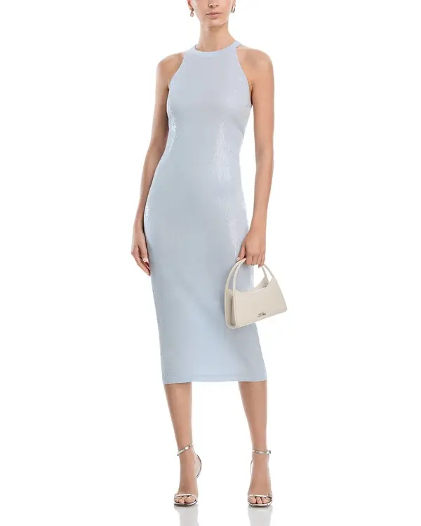 Aqua Sequined Bodycon Dress Exclusive
