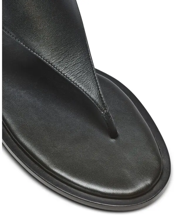 Balmain Anthem Flat Toe Post Sandals - Black