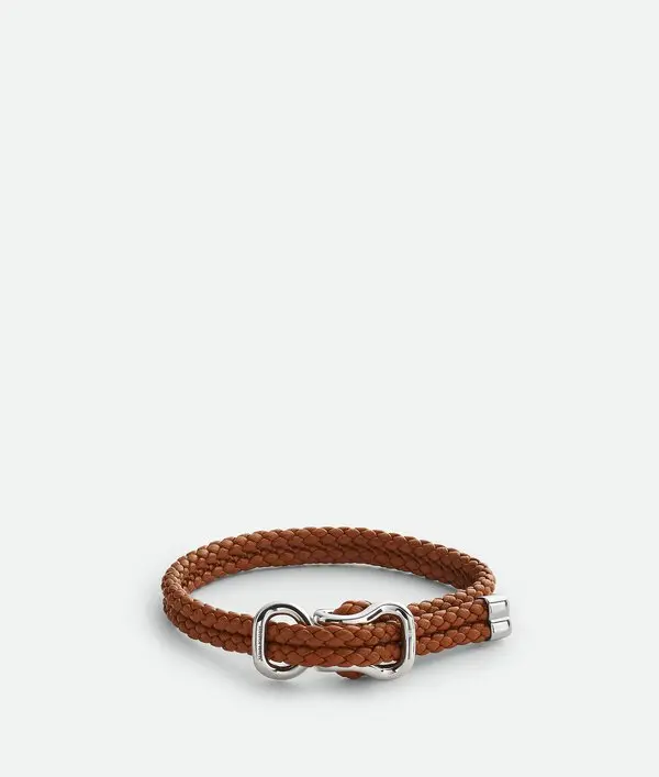 BOTTEGA  VENETA Leather Bracelet - Amber