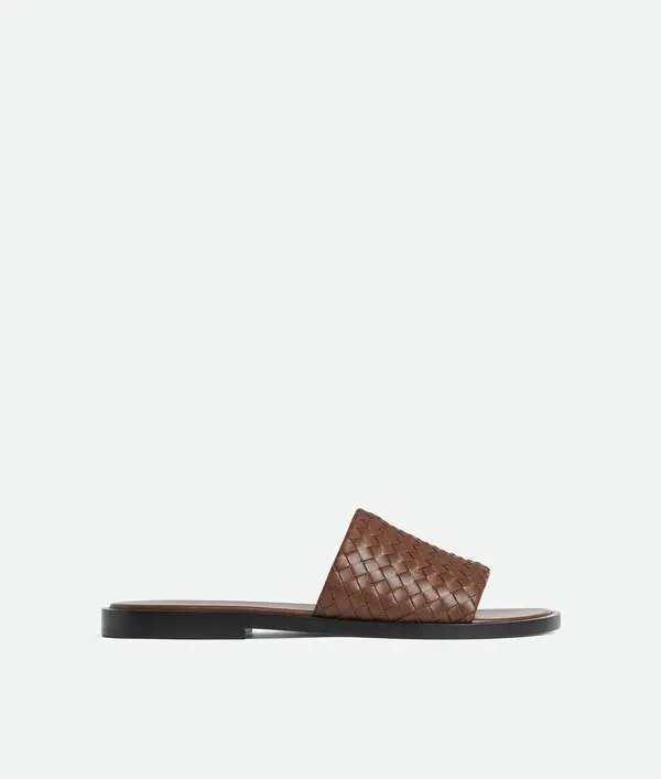 Bottega Veneta Elio Mule - Dark Leather