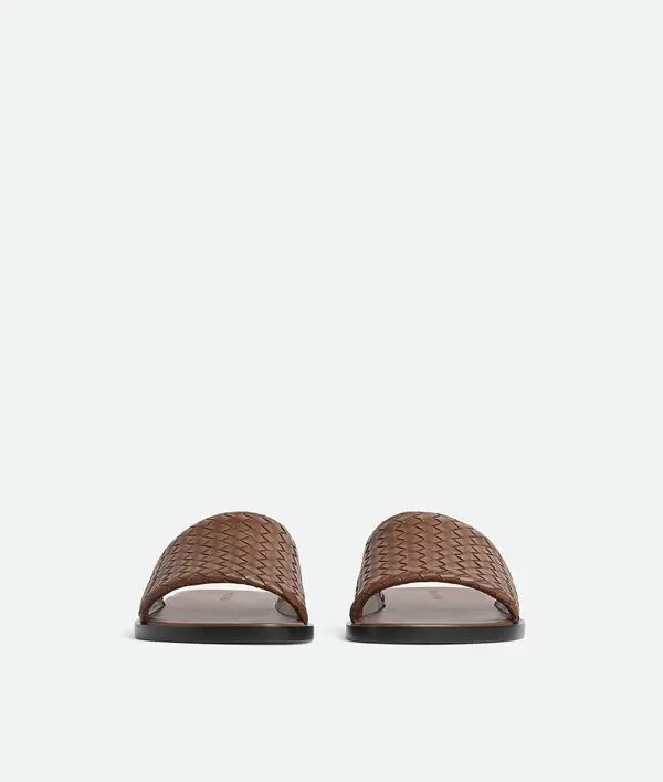Bottega Veneta Elio Mule - Dark Leather