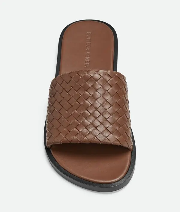 Bottega Veneta Elio Mule - Dark Leather