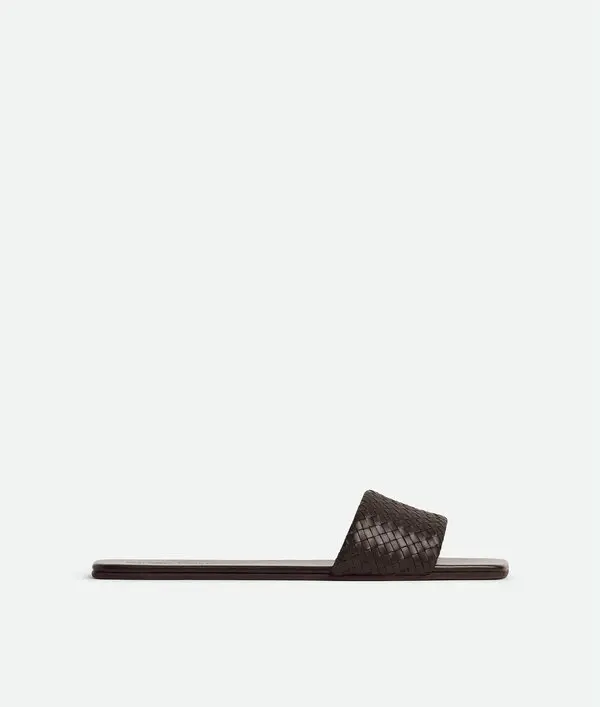 Bottega Veneta Palazzo Travel Flat Mule - Fondant