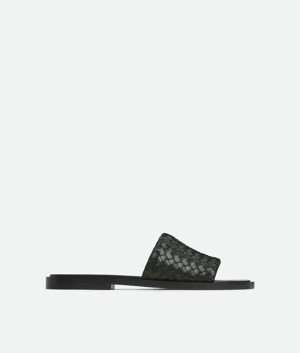 Bottega Veneta Elio Mule - Dark Green