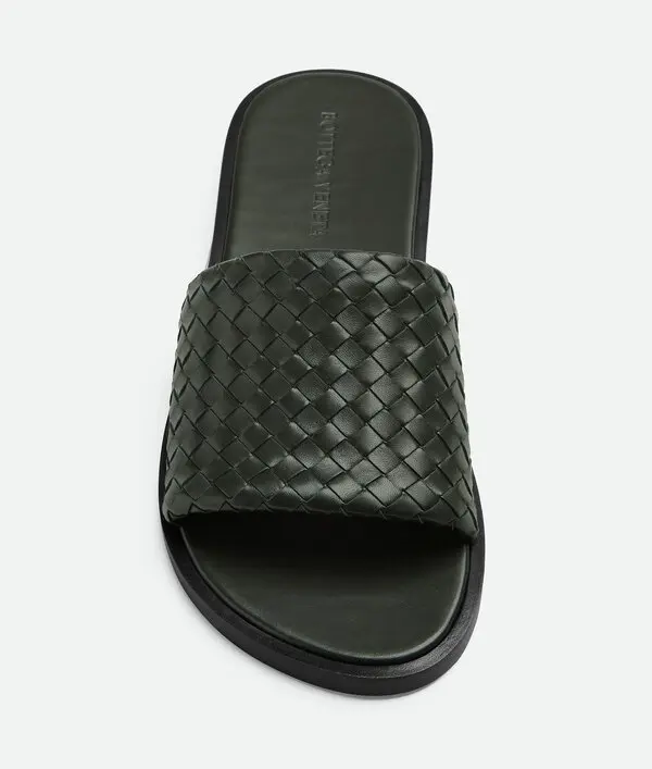 Bottega Veneta Elio Mule - Dark Green