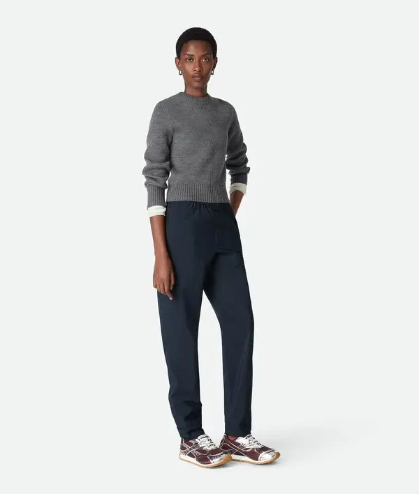 Bottega Veneta Nylon Tapered Leg Pants