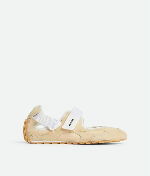 Bottega Veneta Orbit Flash Mary-jane Sneaker - String/tufo