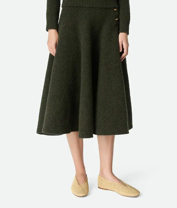Bottega Veneta Raffia Crochet Ballerinas