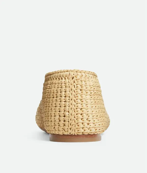Bottega Veneta Raffia Crochet Ballerinas