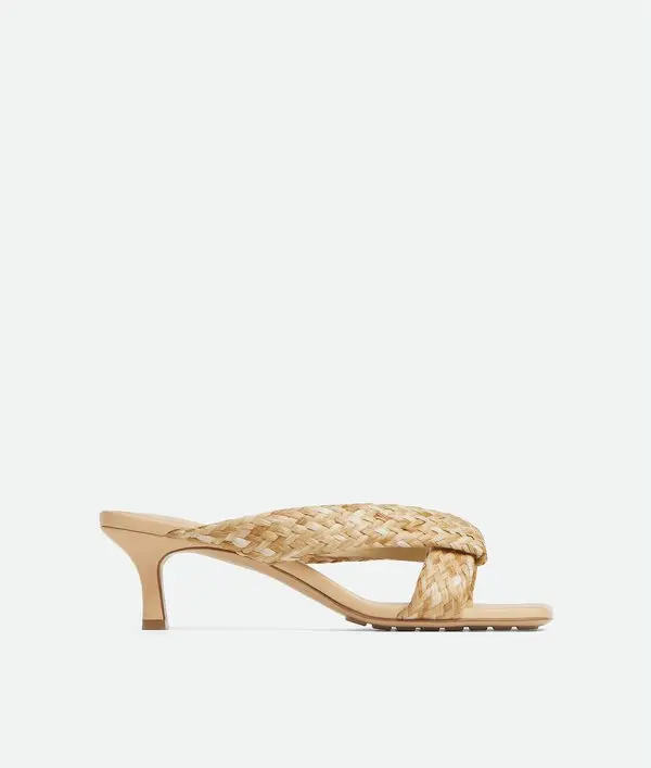 BOTTEGA  VENETA Riva Braided Raffia Mule
