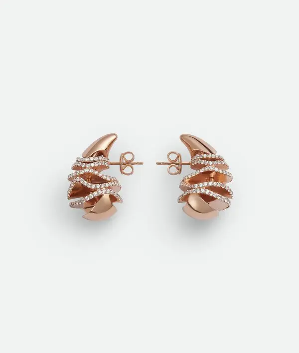 Bottega Veneta Drop Earrings - White