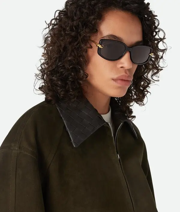BOTTEGA  VENETA Knot Rectangular Sunglasses