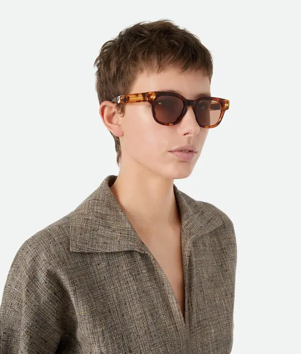 Bottega Veneta Intrecciato Panthos Sunglasses