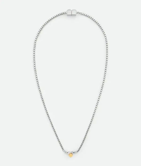 Bottega Veneta Stack Chain Necklace - Silver/yellow Gold
