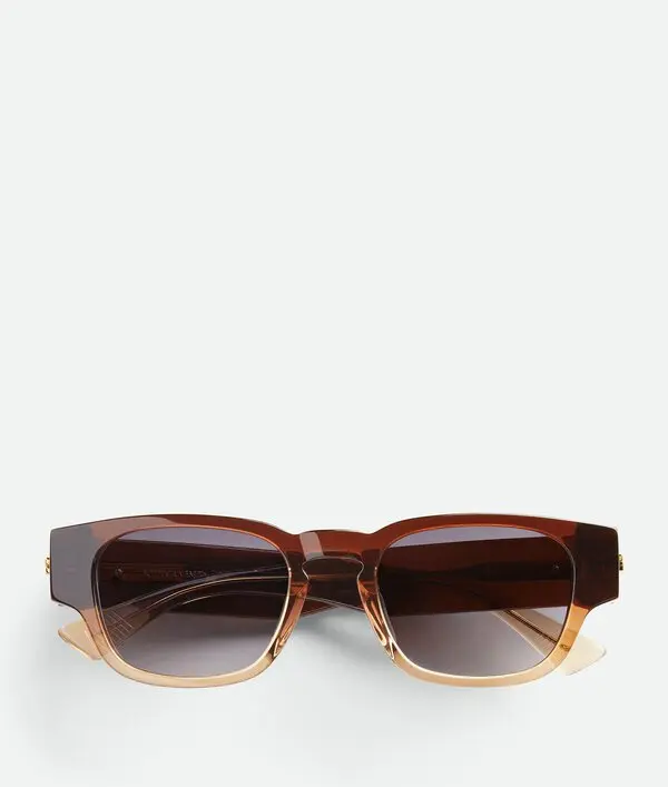 BOTTEGA  VENETA Classic Panthos Sunglasses - Brown/gray