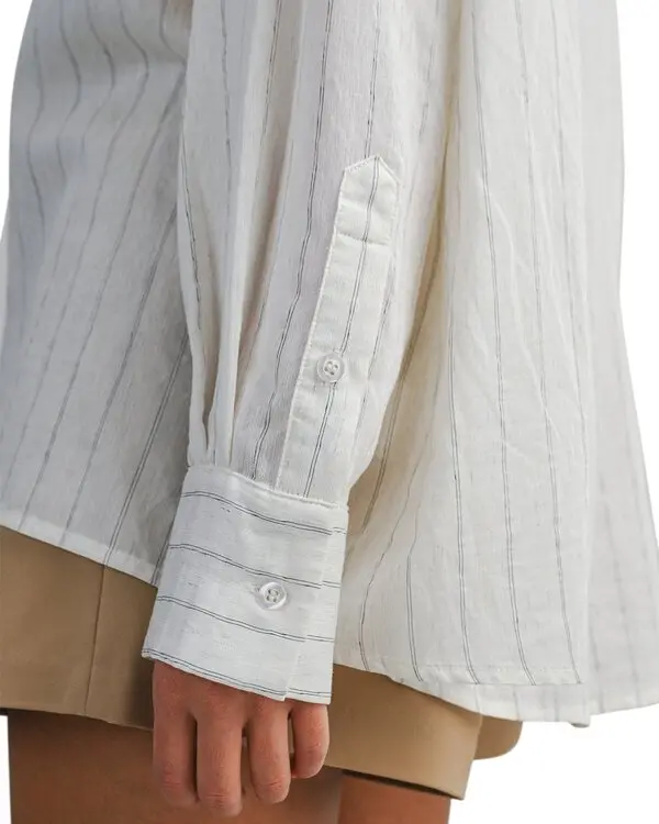 LUVEE Pinstripe Oversized Shirt