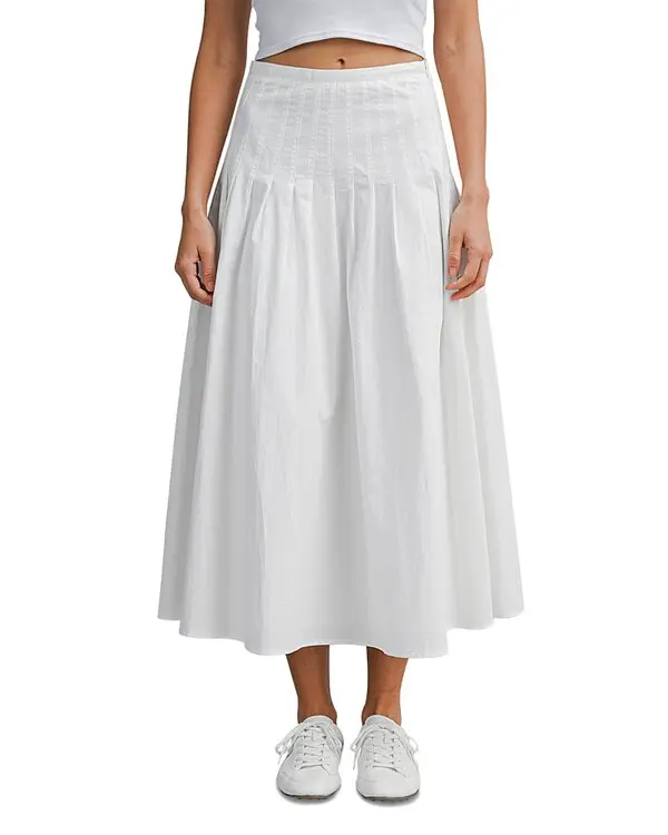 LUVEE Pleated Midi Skirt