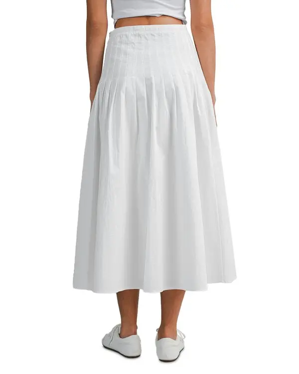 LUVEE Pleated Midi Skirt