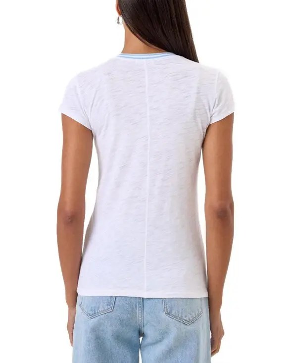 GOLDIE LEWINTER Double Shimmer Tipped Ringer Tee