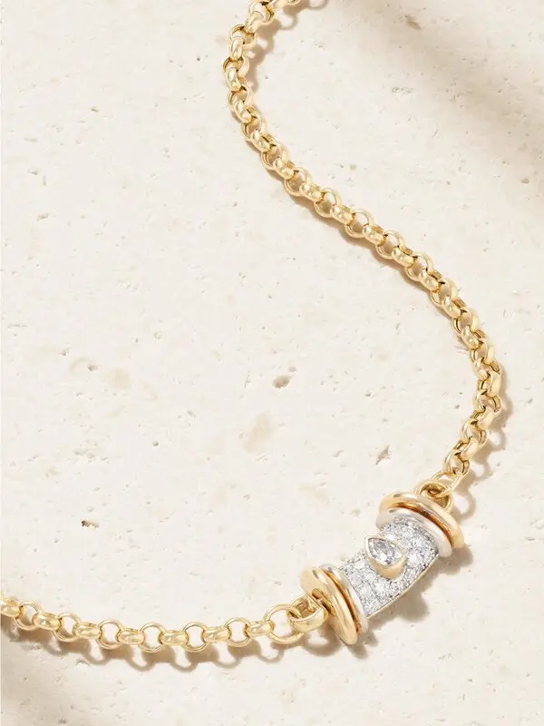 L’ATELIER NAWBAR Warrior Princess Small Diamond Necklace - Gold